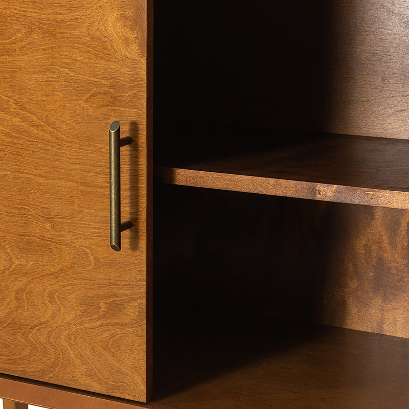 Andre 76" H x 36" W Solid Wood Ladder Bookcase - Hulala Home