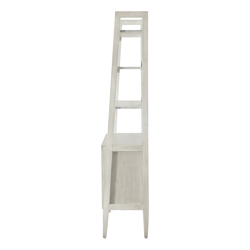 Andre 76" H x 36" W Solid Wood Ladder Bookcase - Hulala Home