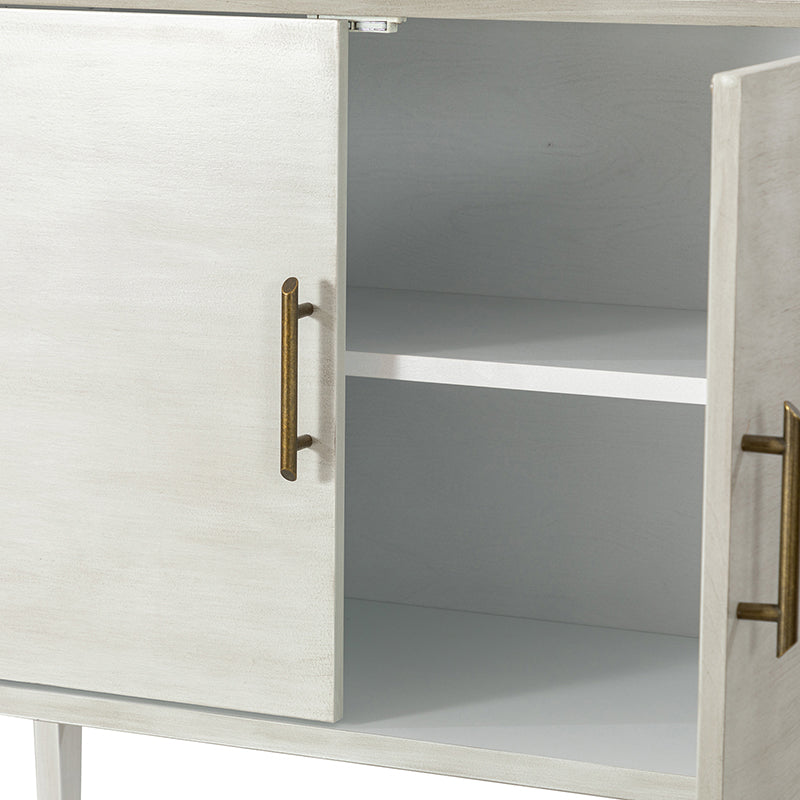 Andre 76" H x 36" W Solid Wood Ladder Bookcase - Hulala Home