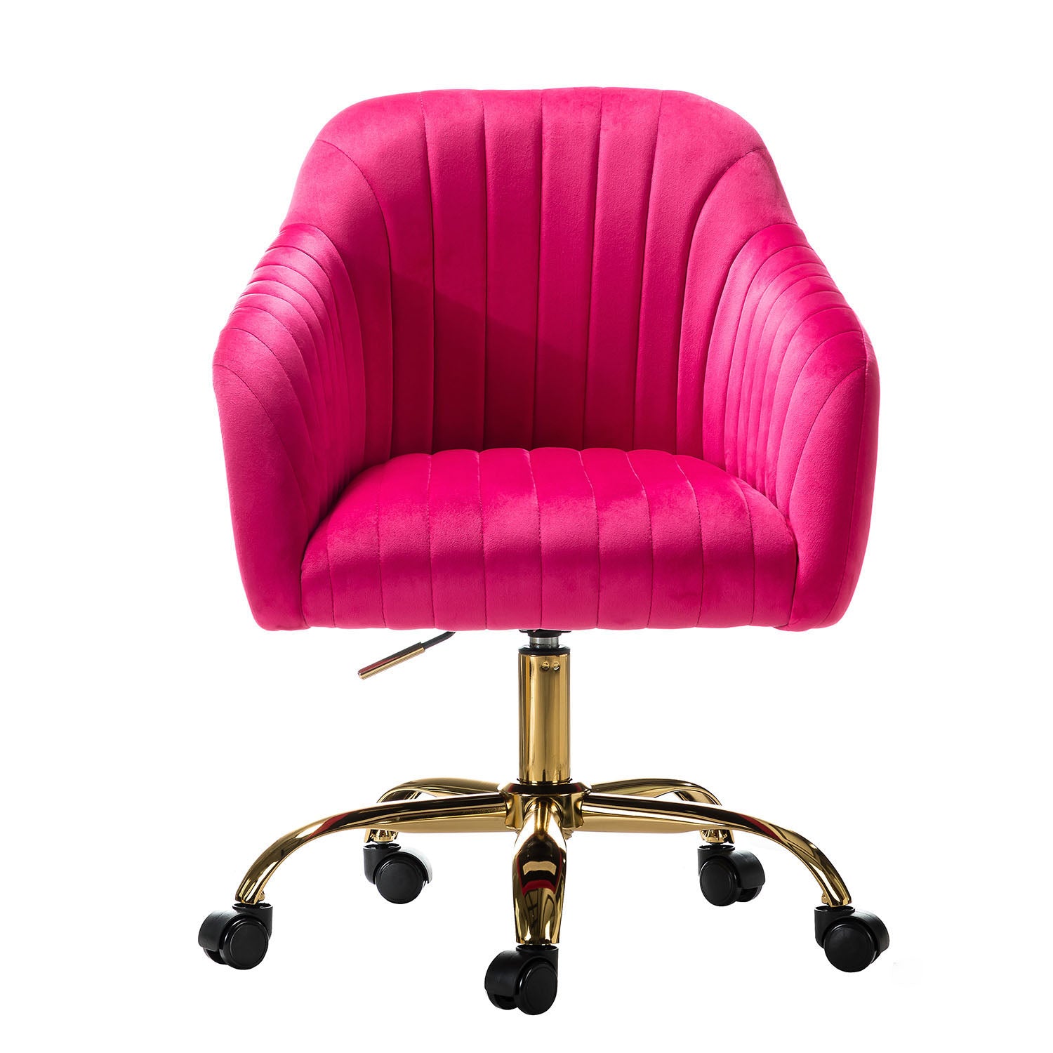 Pink velour office chair store
