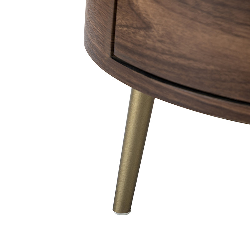 Etta 26'' Tall Drum 3 - Drawer End Table - Hulala Home