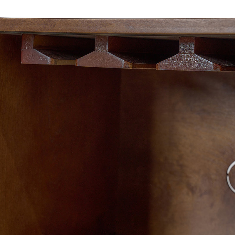 Archie 34" Tall 2 Door Accent Multifunction Bar Cabinet with Adjustable ...