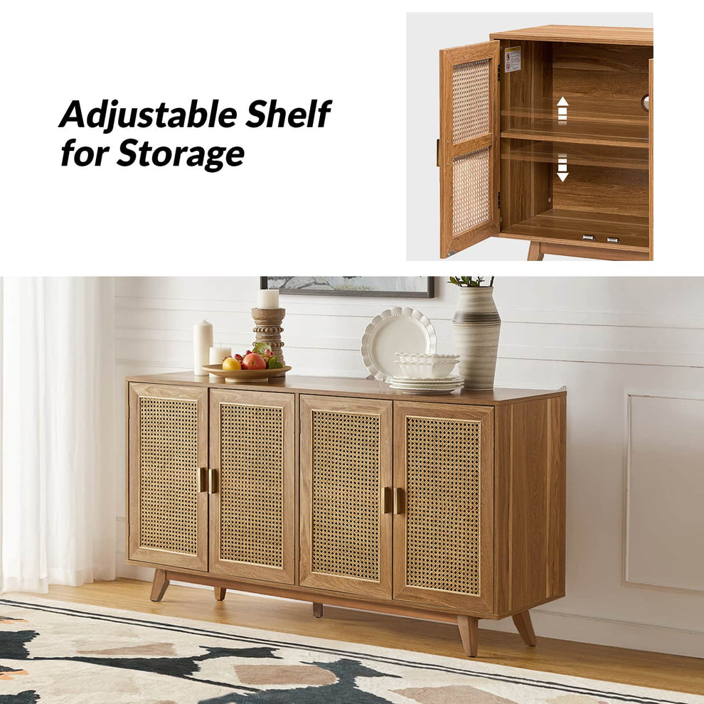 Butes 65 inch TV Stand Console Table with Storage - HULALA HOME