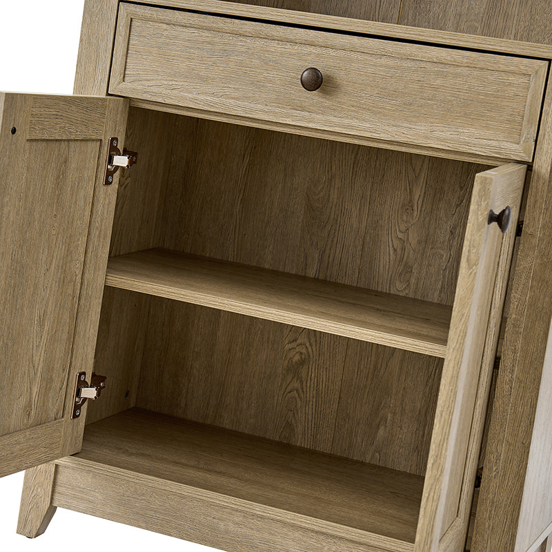 Baggio Modern Storage Bookcase with Smooth-Glide Drawer - Hulala Home