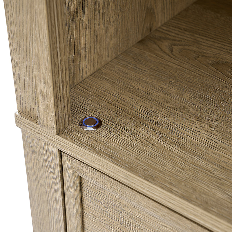 Baggio Modern Storage Bookcase with Smooth-Glide Drawer - Hulala Home