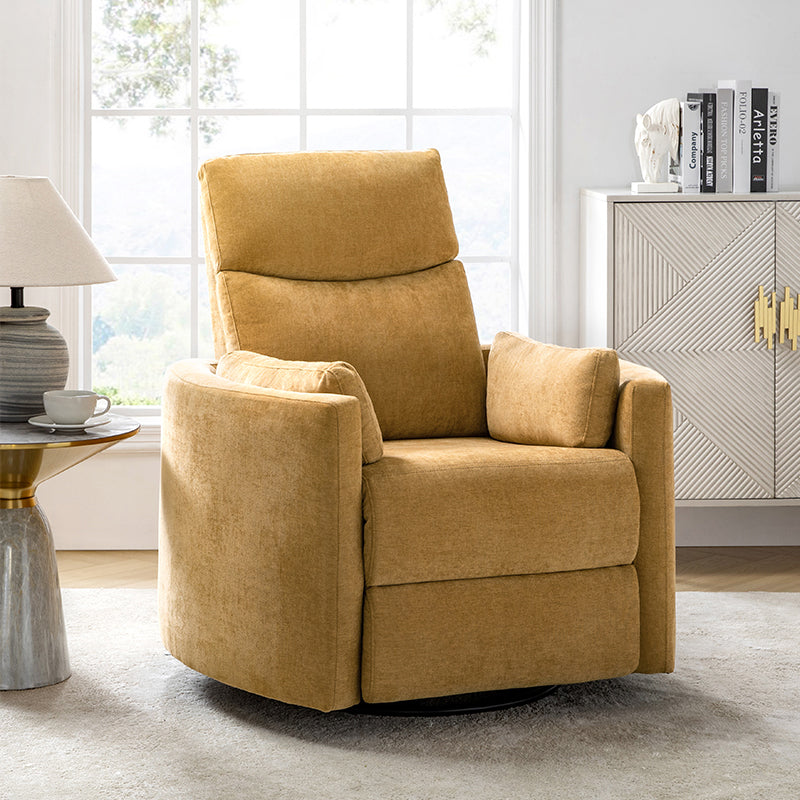 Monica Swivel Rocker Power Recliner with Movable Pillows - Hulala Home